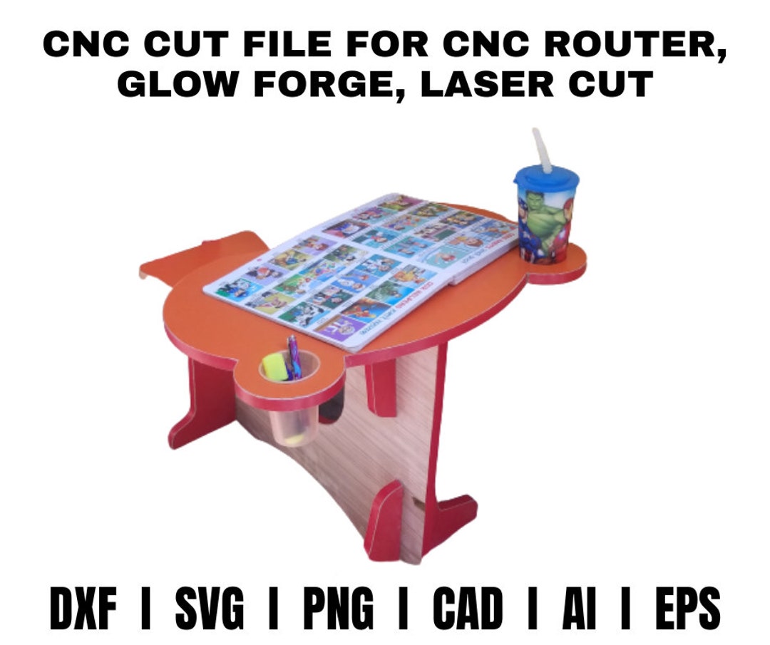 Kids Study Table / Activities Table Cutting File , Dxf File , Vector ...