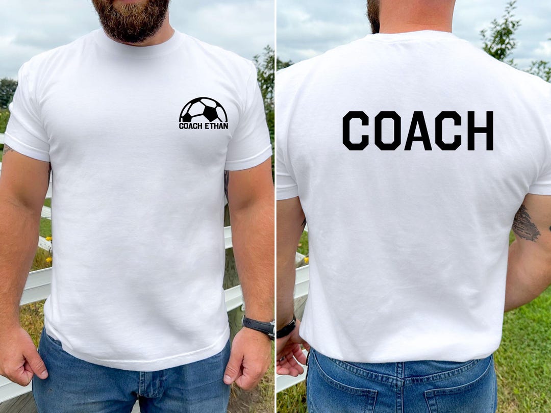 Personalized Soccer Coach Shirt: Custom Sport Lover Gift - Etsy