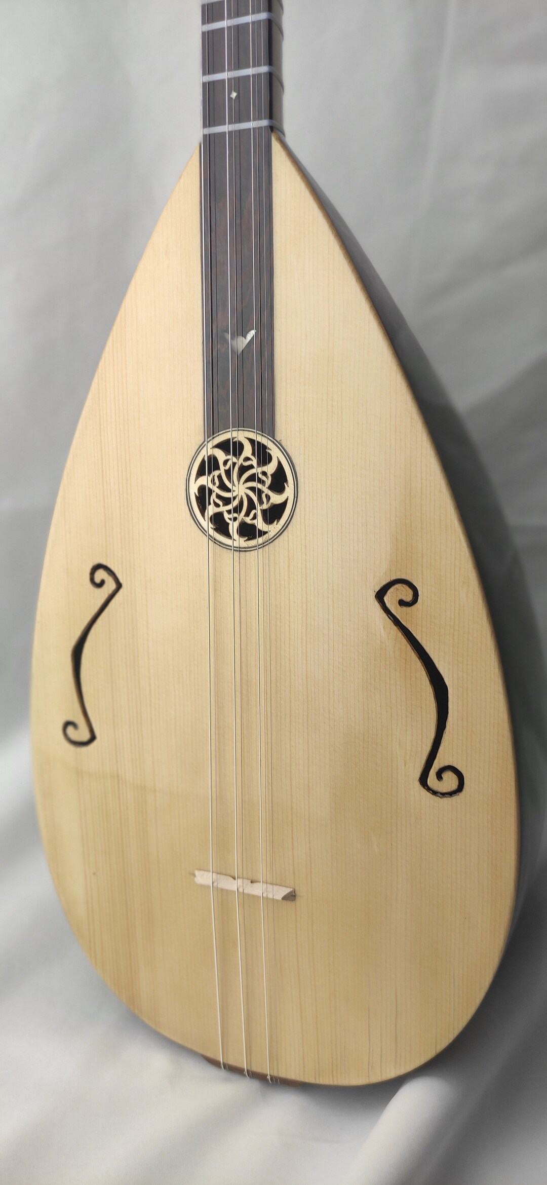Handmade Solid Turkish Instrument Made of Mulberry Wood. Saz With ...