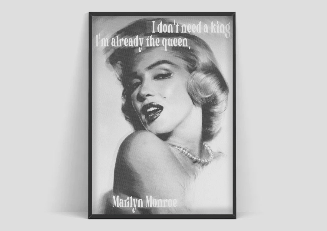 MARILYN MONROE Poster Print / Cool Gifts / Wall Art - Etsy