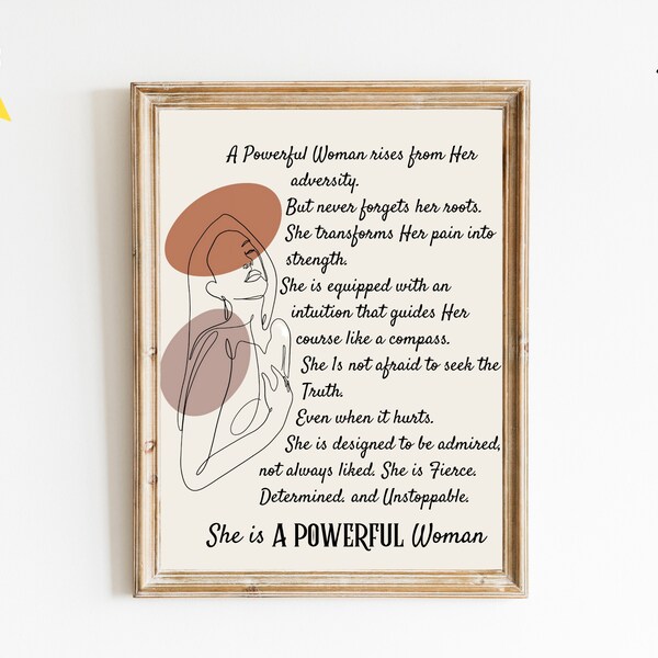 Girls Poster Powerful Women - Etsy