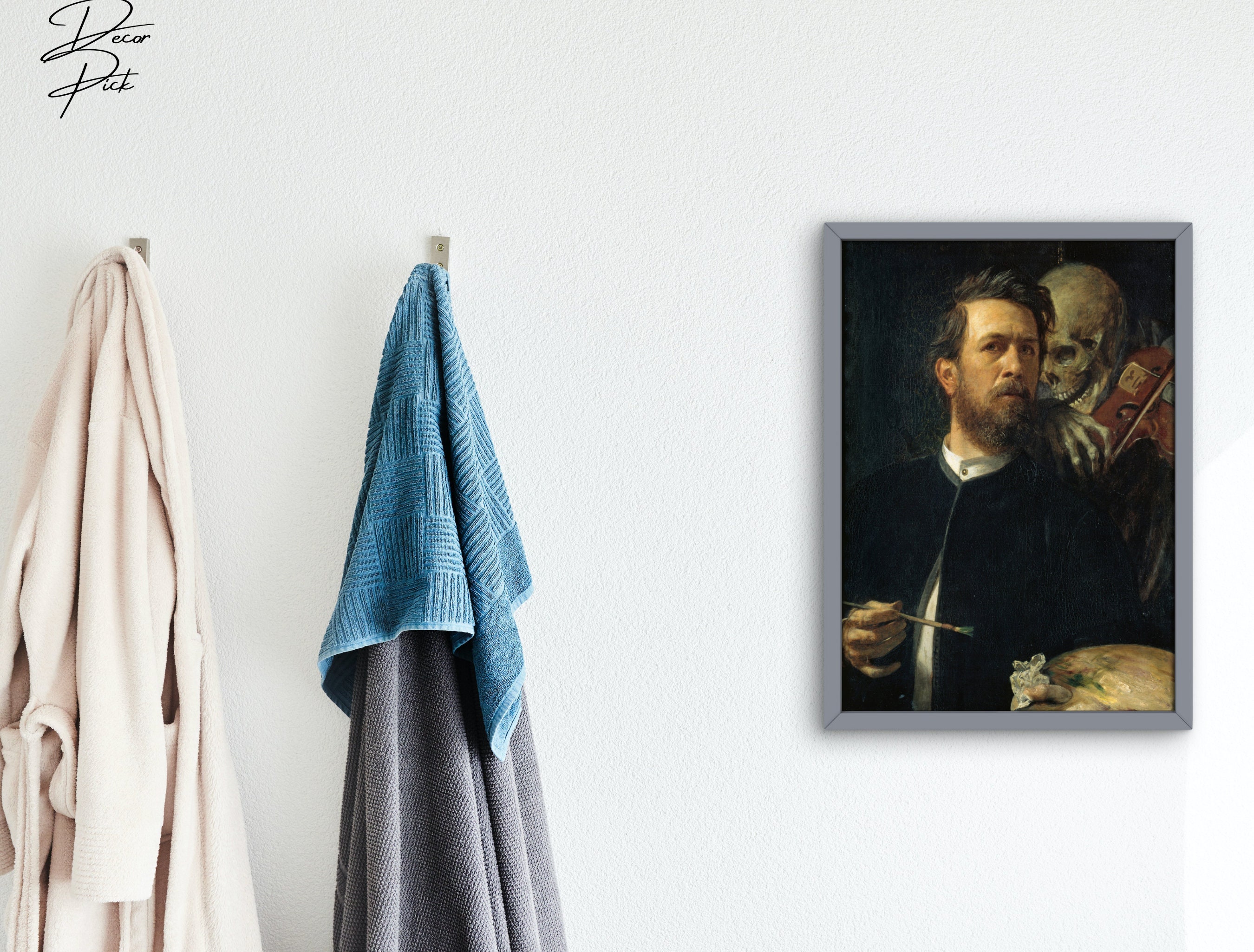 Self Portrait With Death Playing the Fiddle by Arnold Böcklin Print ...