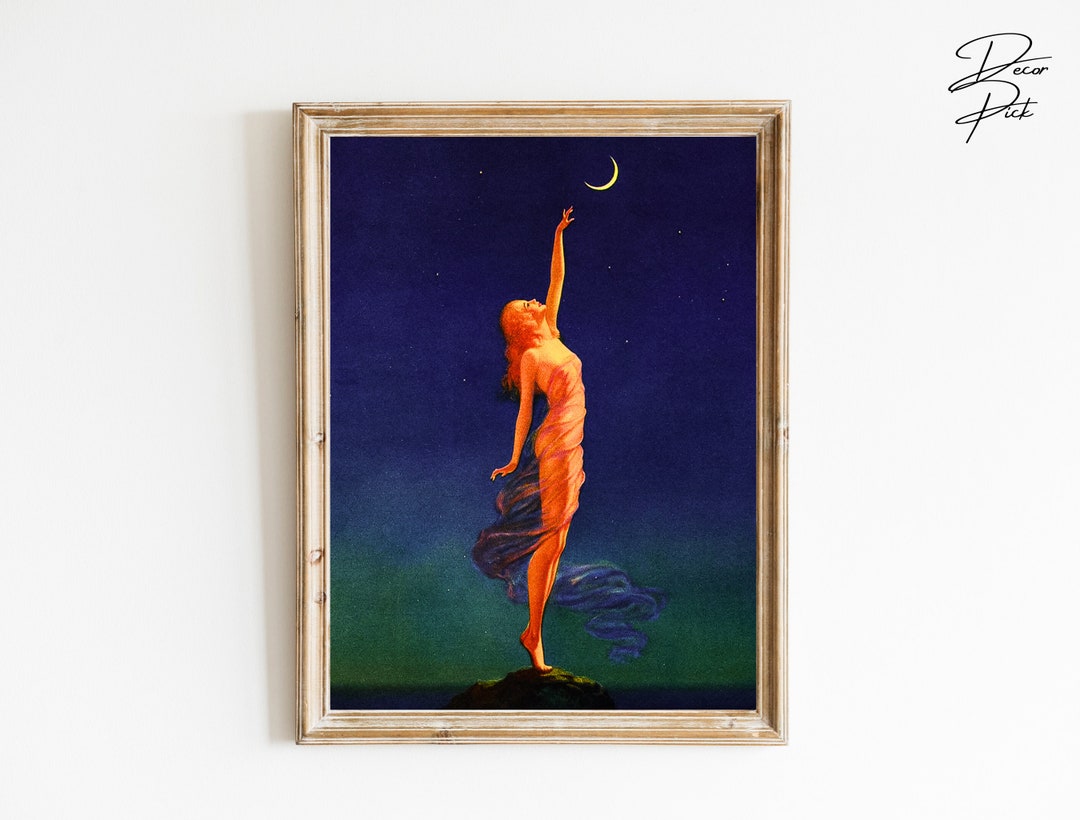 Reaching for the Moon by Edward Mason Eggleston, Moon Art Print ...