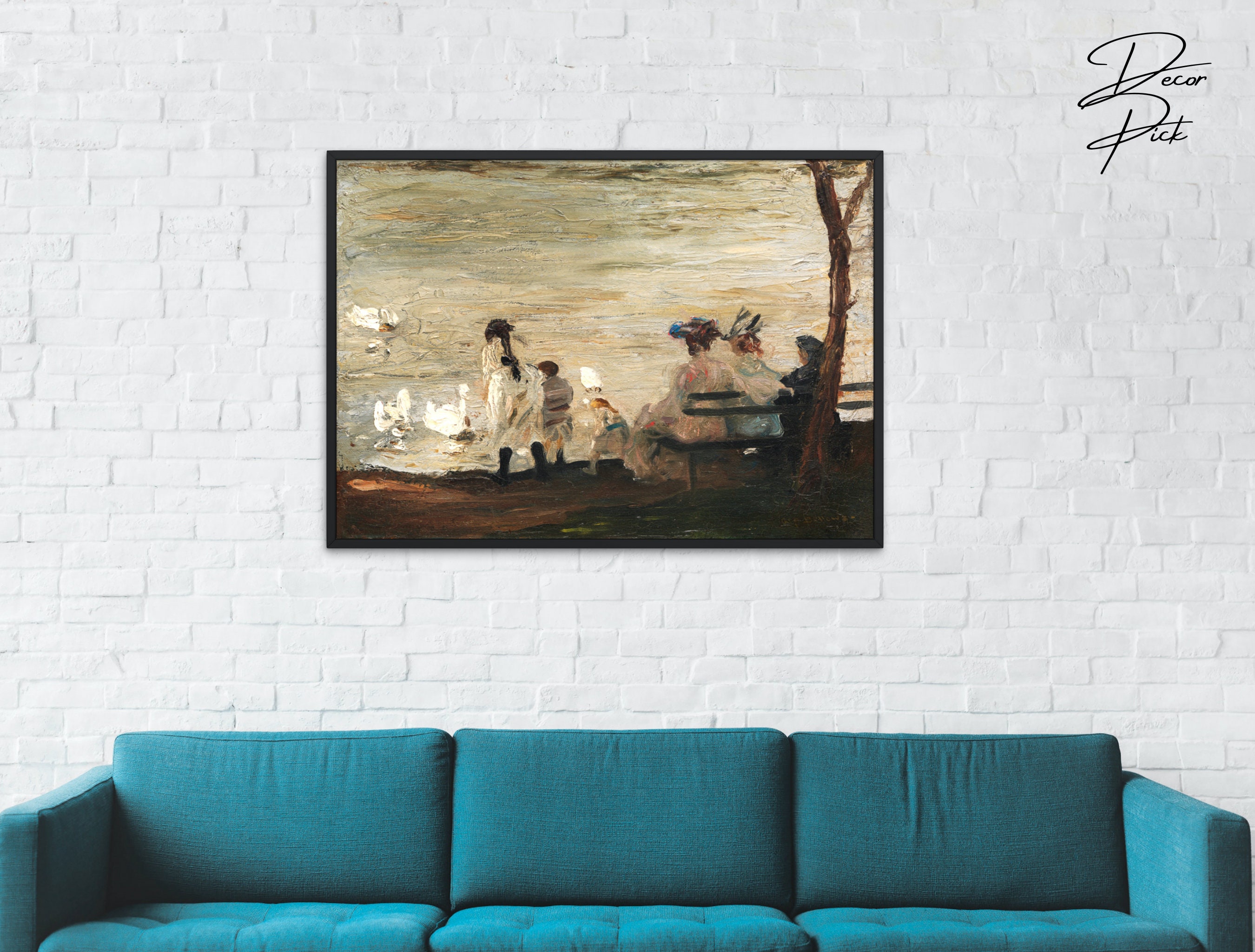 Swans in Central Park Painting by George Bellows, Swan Painting, Swan ...