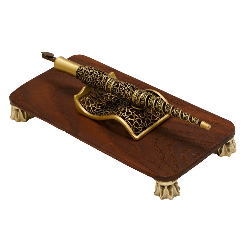 Infinite Stars Calligraphy Set Stand, Personalized Dip Pen Wooden Stand ...