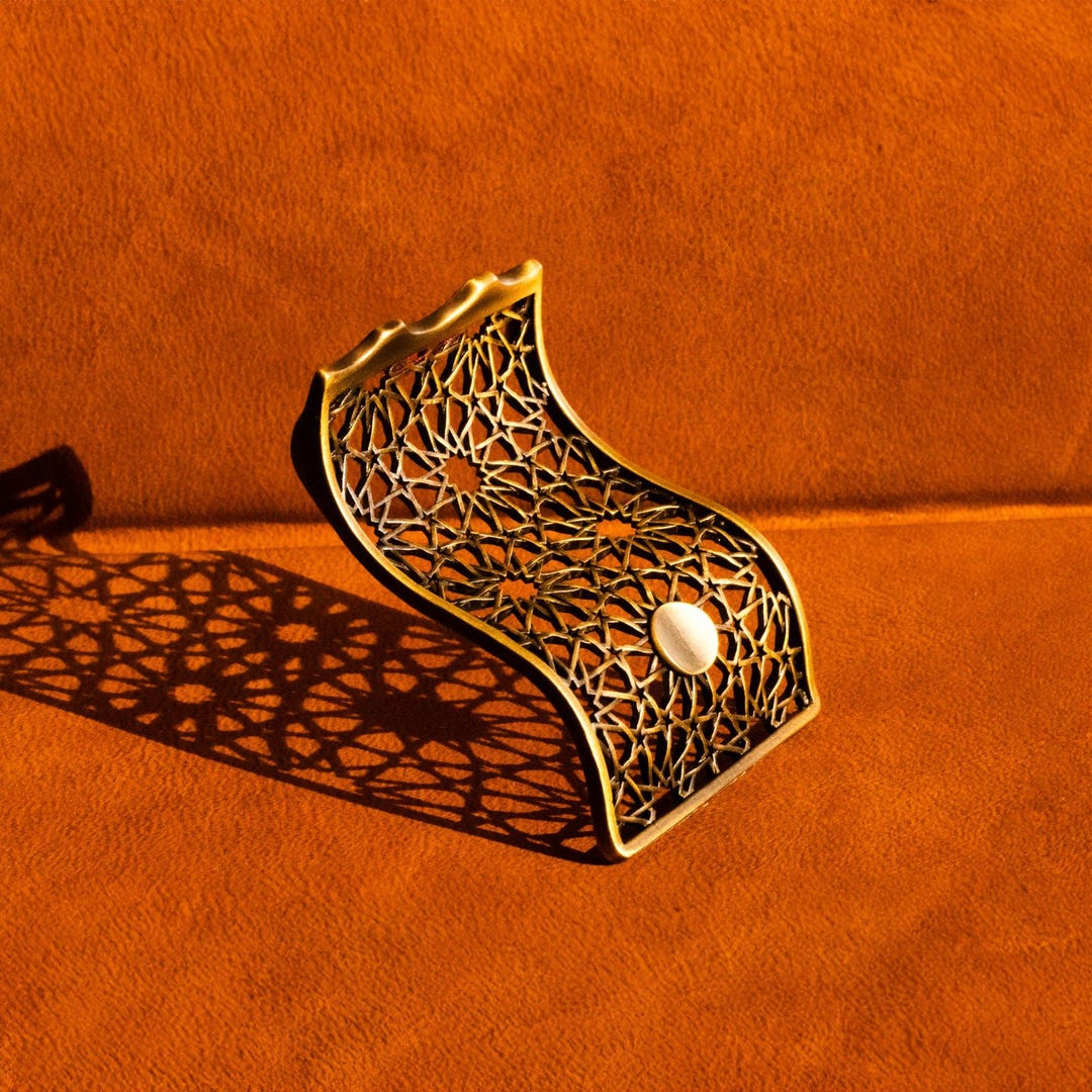 Antique Brass Pen Rest: Seljuk Star Design, Calligraphy Pen Stand - Etsy