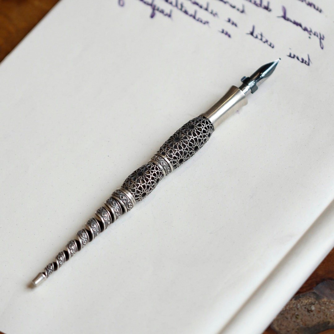 Infinite Stars Seljuks Dip Pen, Fountain Pen, Silver Dip Pen ...