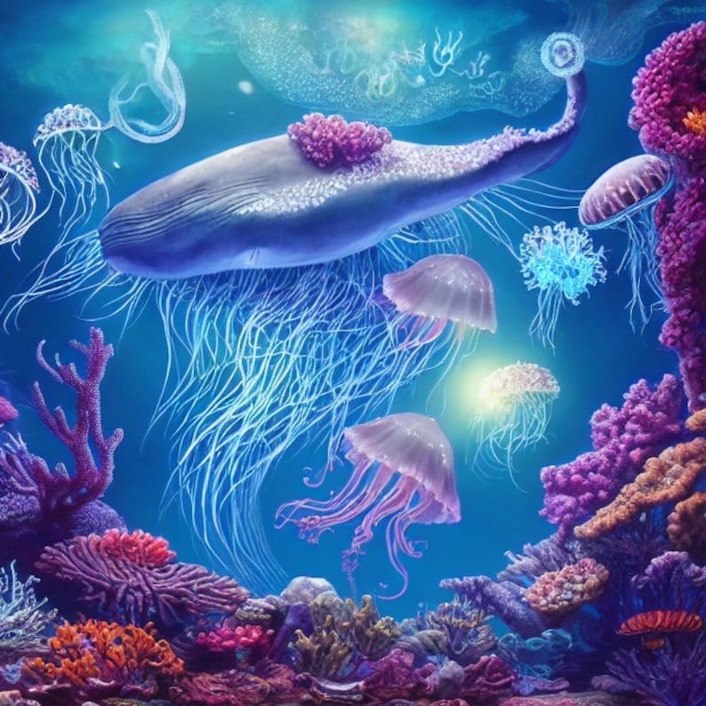 AI Art, Generative Art, Marinelife, Custom, Rare - Etsy