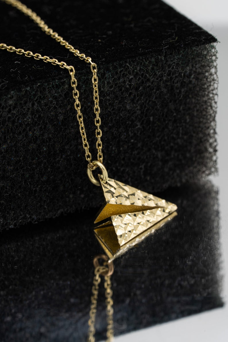 Diamond Paper Plane Necklace: 14k Gold Travel Jewelry Gift - Etsy