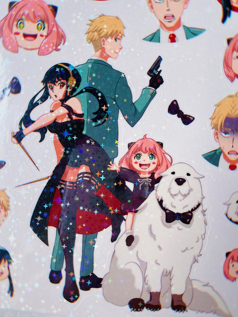 Spying Family Members Sticker Sheet - Etsy