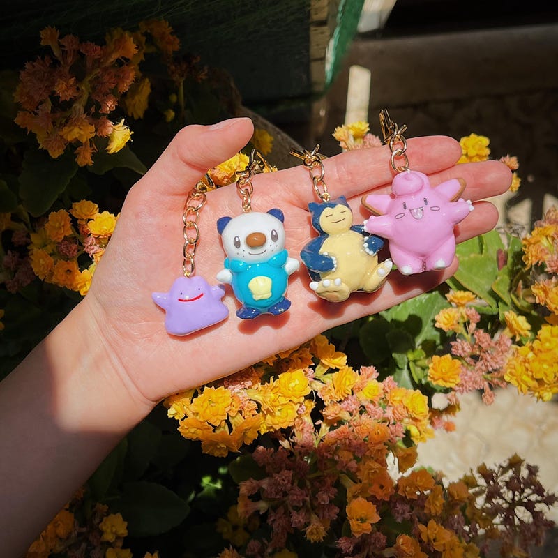 Clay Keychain - Etsy