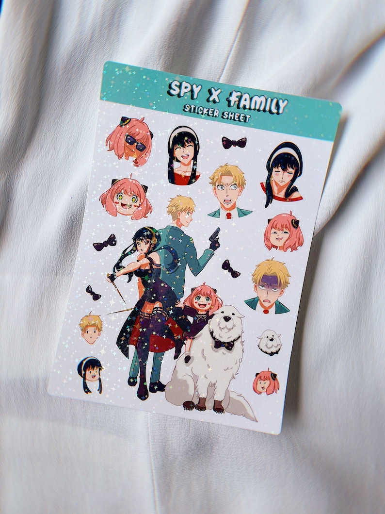 Spying Family Members Sticker Sheet - Etsy