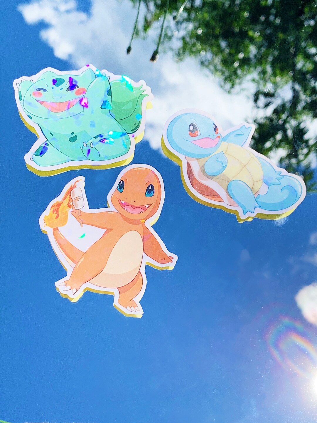 Pocket Monster Stickers Starter Pokémon Set 1st Generation - Etsy