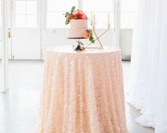 Pink Sequin Tablecloth Party - Etsy