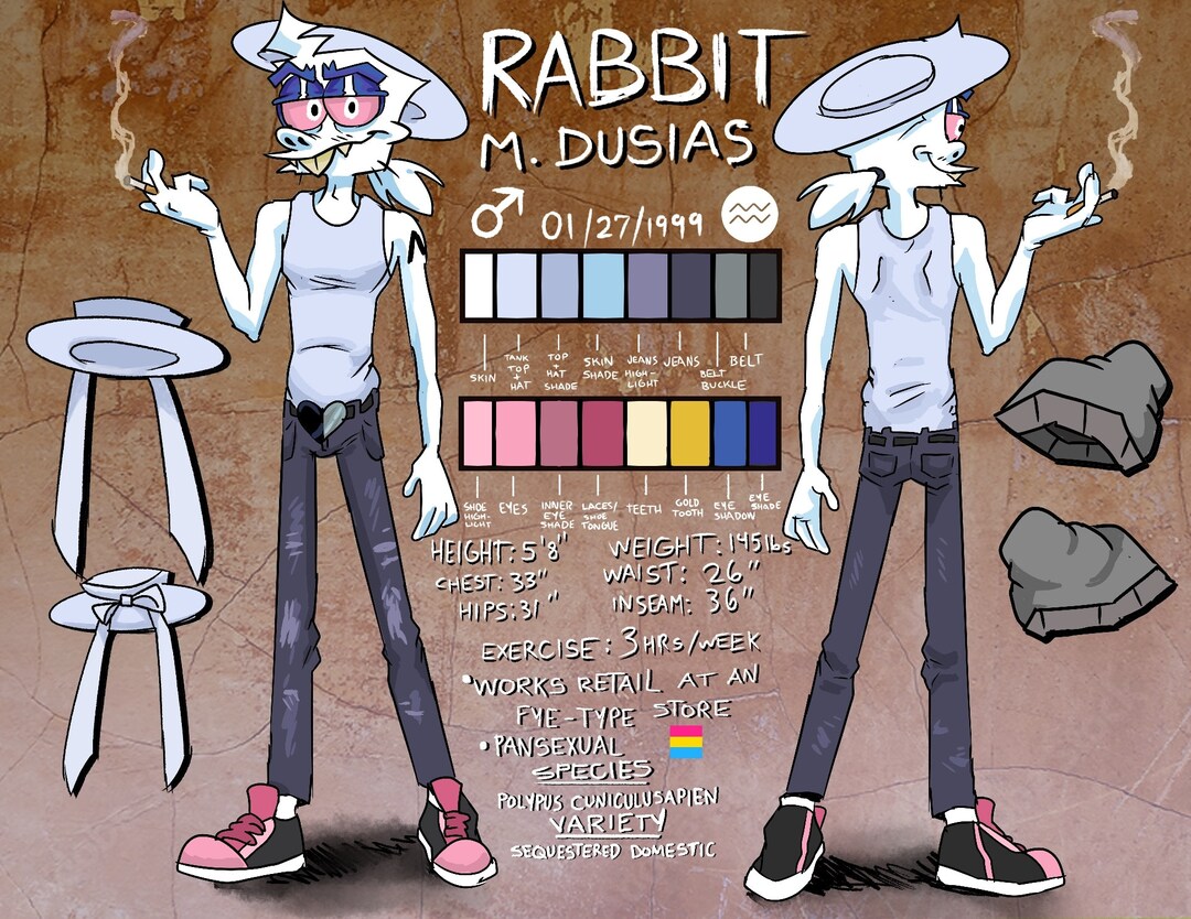 Character Reference Sheet - Etsy