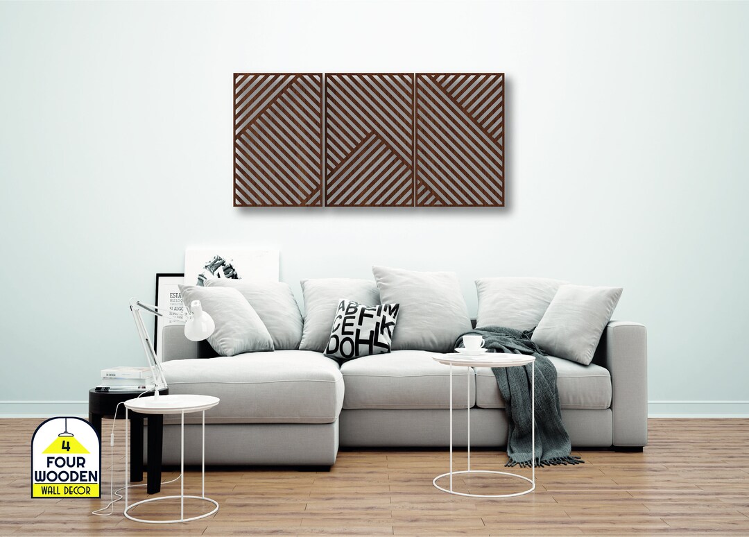 Geometric Shapes, Mid Century Modern, Modern Wood Art,abstract Wood ...