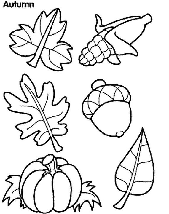 Printable Autumn Colouring Book - Etsy