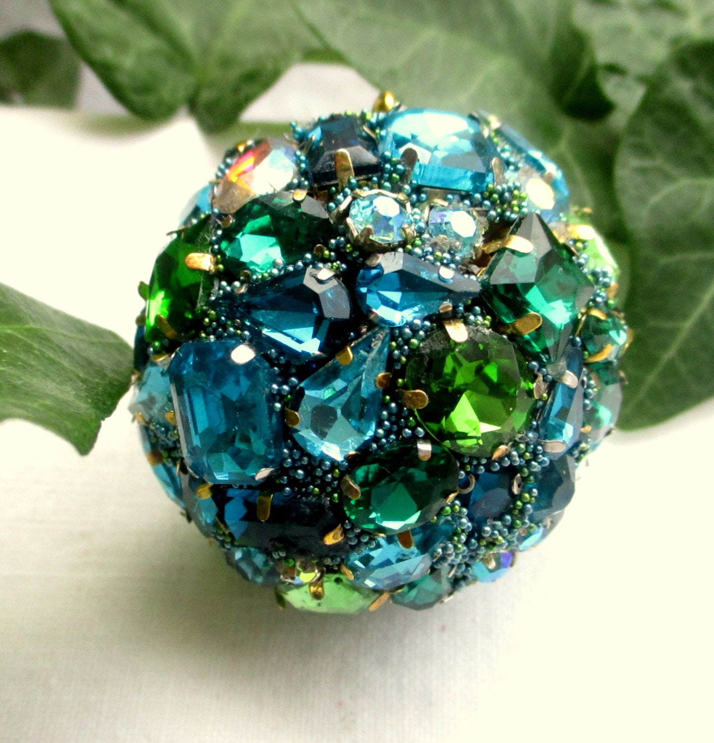 Jewelled Ball, Celestial Orb, Rhinestone Ball, Meditation Ball, Crystal ...