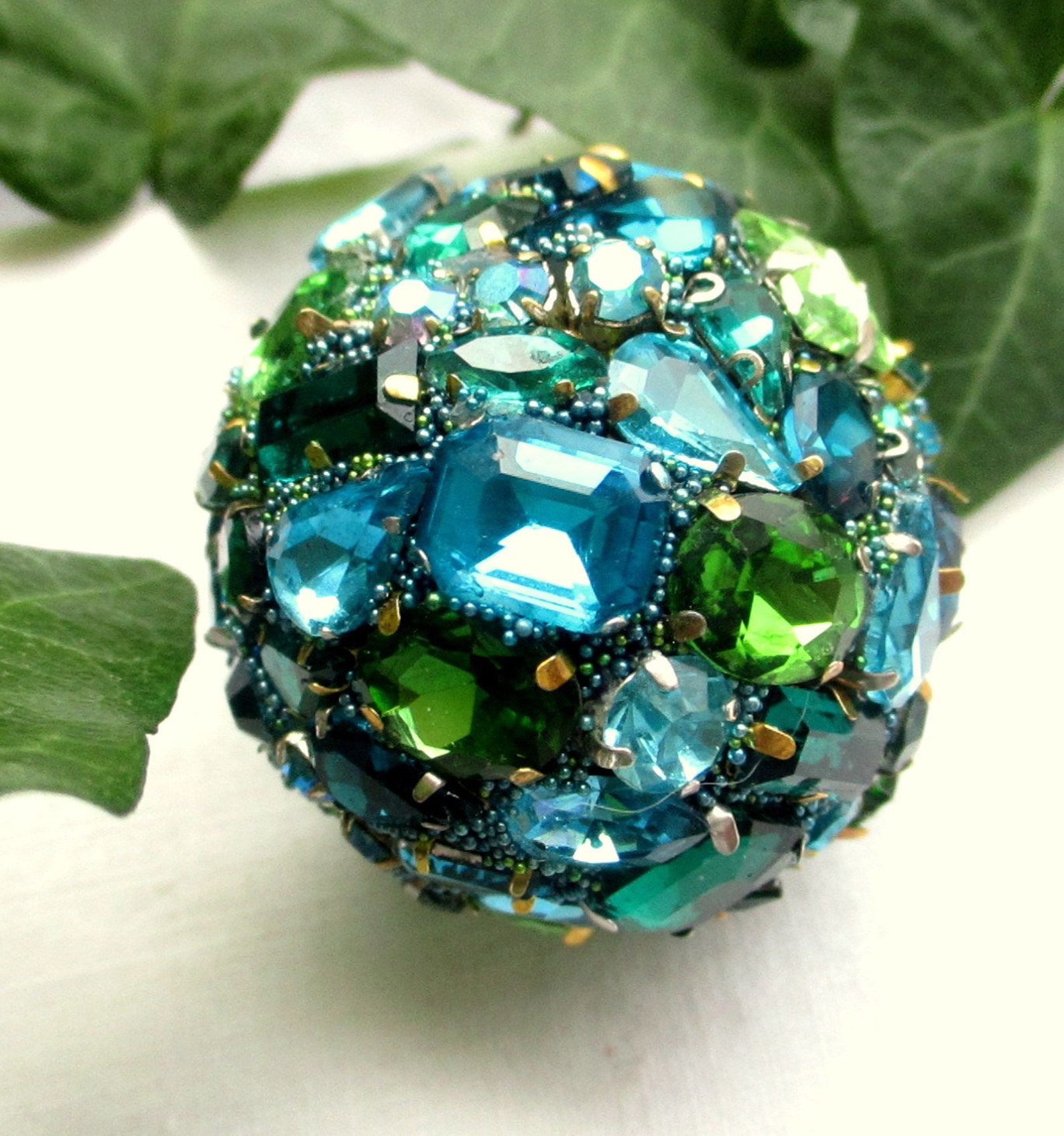 Jewelled Ball, Celestial Orb, Rhinestone Ball, Meditation Ball, Crystal ...