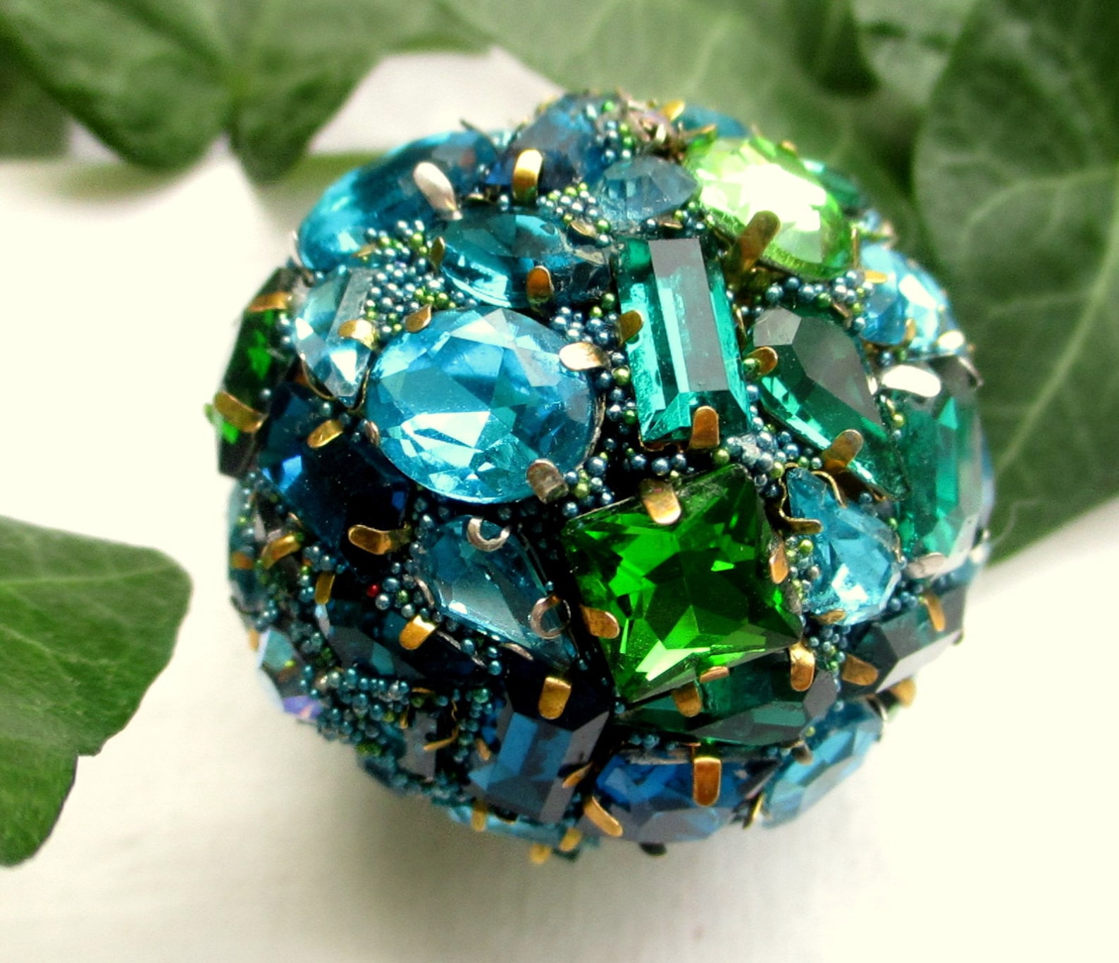 Jewelled Ball, Celestial Orb, Rhinestone Ball, Meditation Ball, Crystal ...