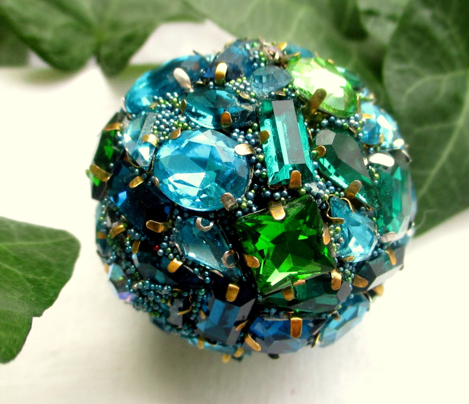Jewelled Ball, Celestial Orb, Rhinestone Ball, Meditation Ball, Crystal ...