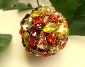 Jewelled Ball, Celestial Orb, Rhinestone Ball, Meditation Ball, Crystal ...