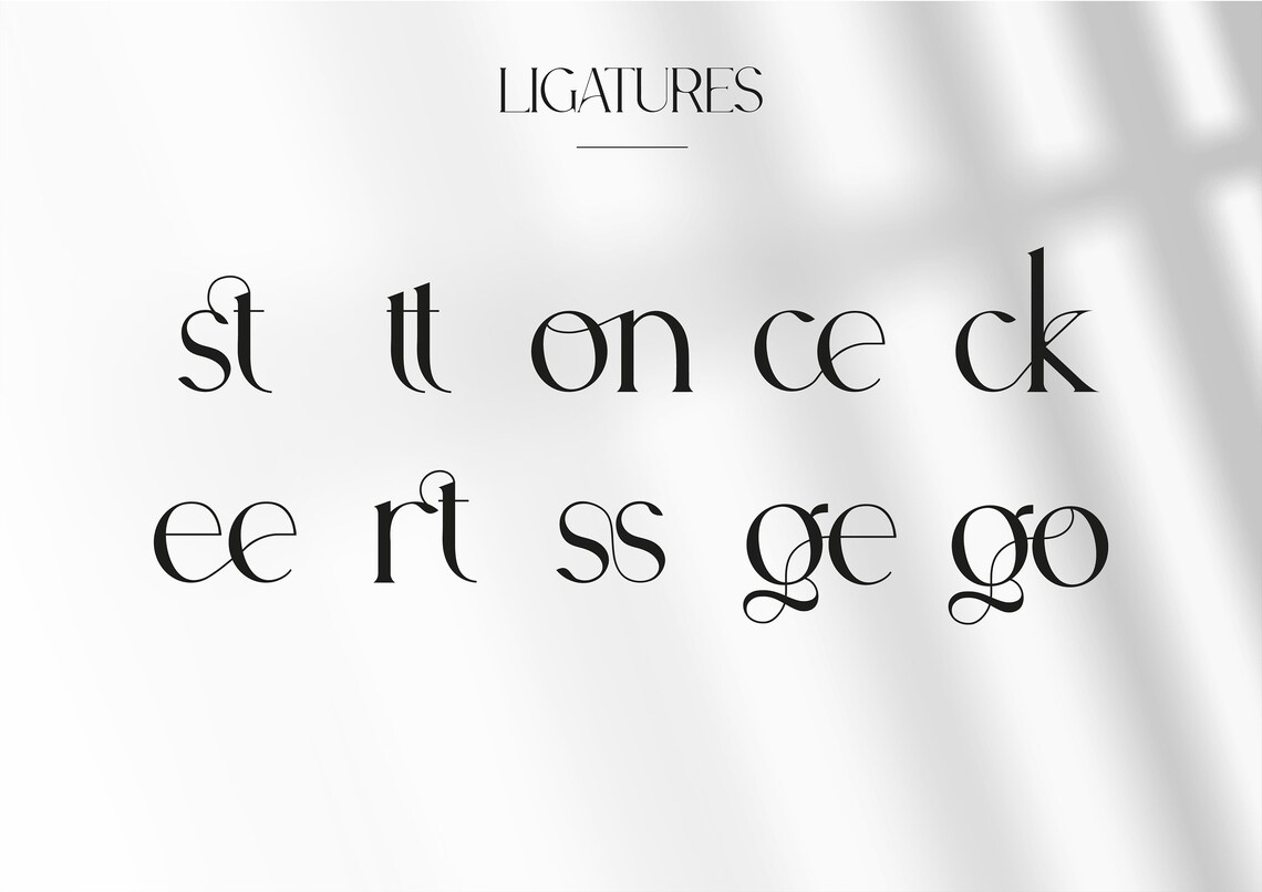 Display Serif Font Lettering Branding Fonts Logo Font Chic - Etsy