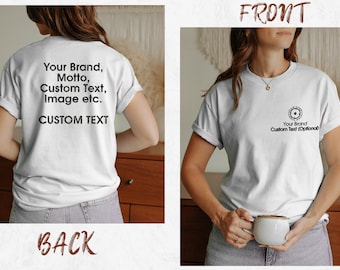 Text on Back Shirt - Etsy