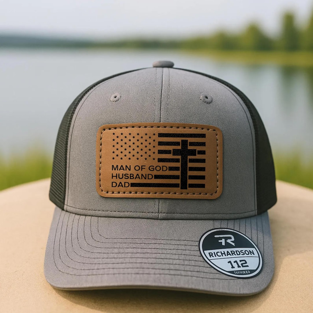 Man of God Husband Dad Trucker Hat, Christian Faith Cap for Dad ...