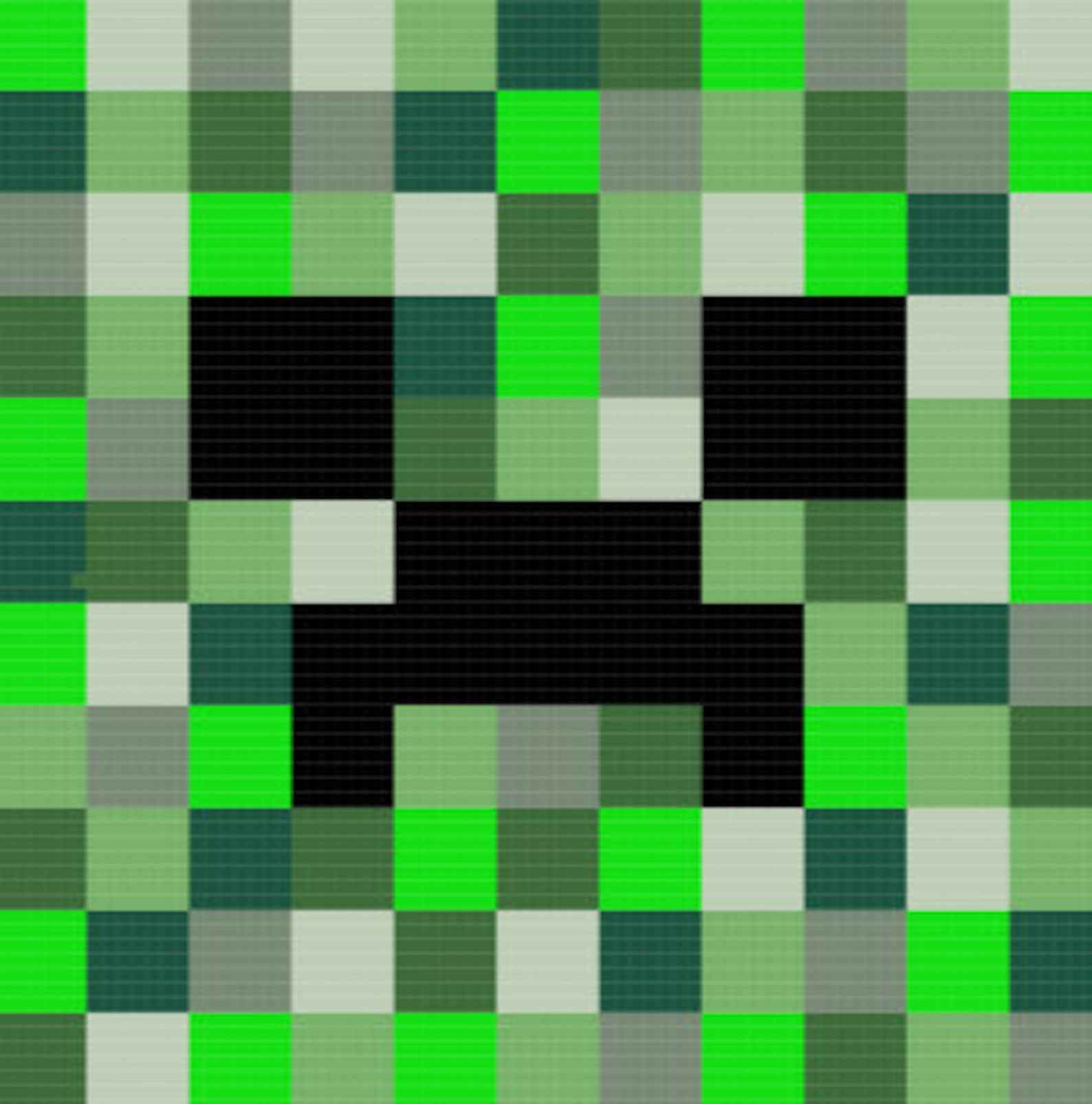 Creeper Crochet **pattern ONLY** C2C Minecraft Afghan, Tapestry ...