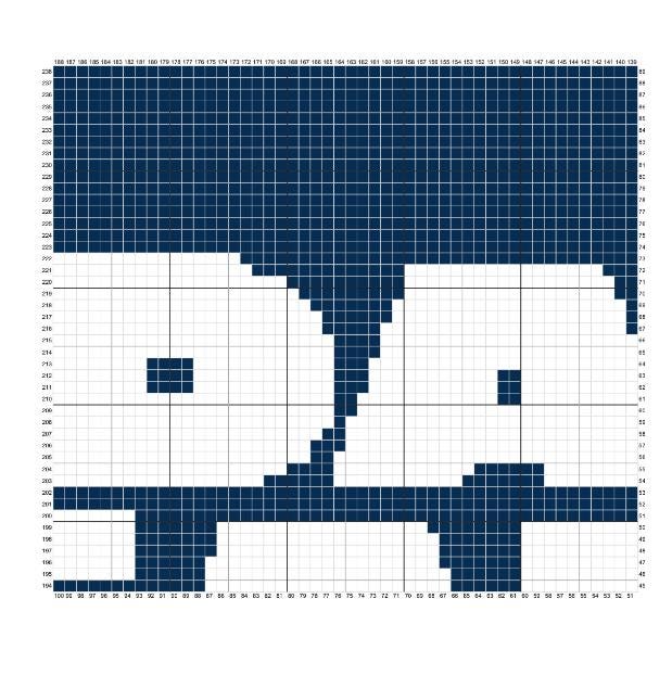 Da Bears Crochet **pattern ONLY** C2C Chicago Bears Afghan, Tapestry ...