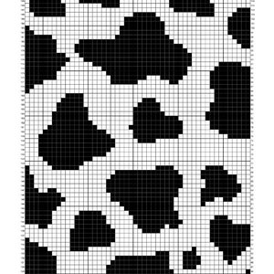 Cow Crochet **pattern ONLY** C2C Animal Print Afghan, Tapestry ...