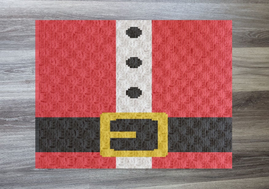 Santa Crochet C2C **pattern ONLY** Christmas Afghan - Etsy