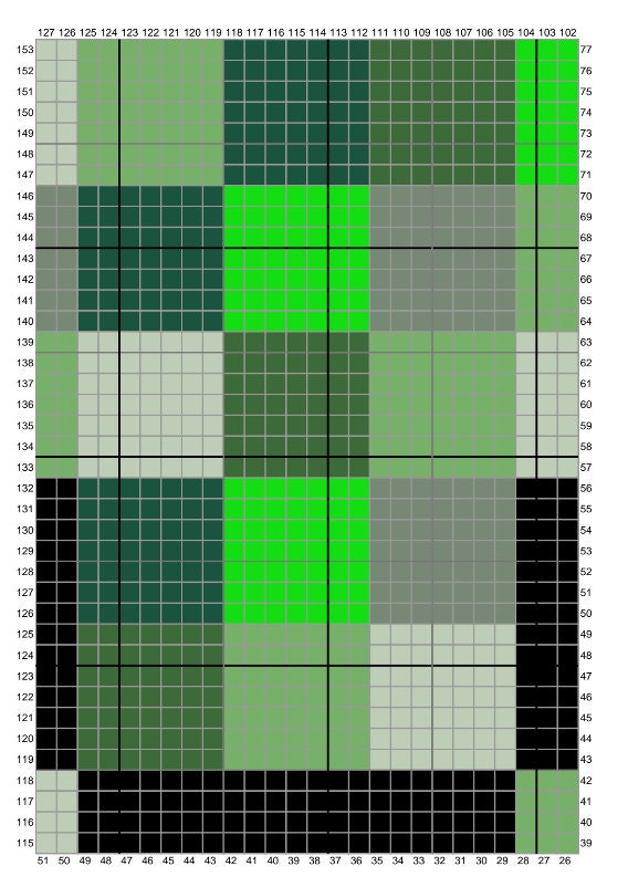 Creeper Crochet pattern ONLY C2C Minecraft Afghan, Tapestry, Graphgan ...