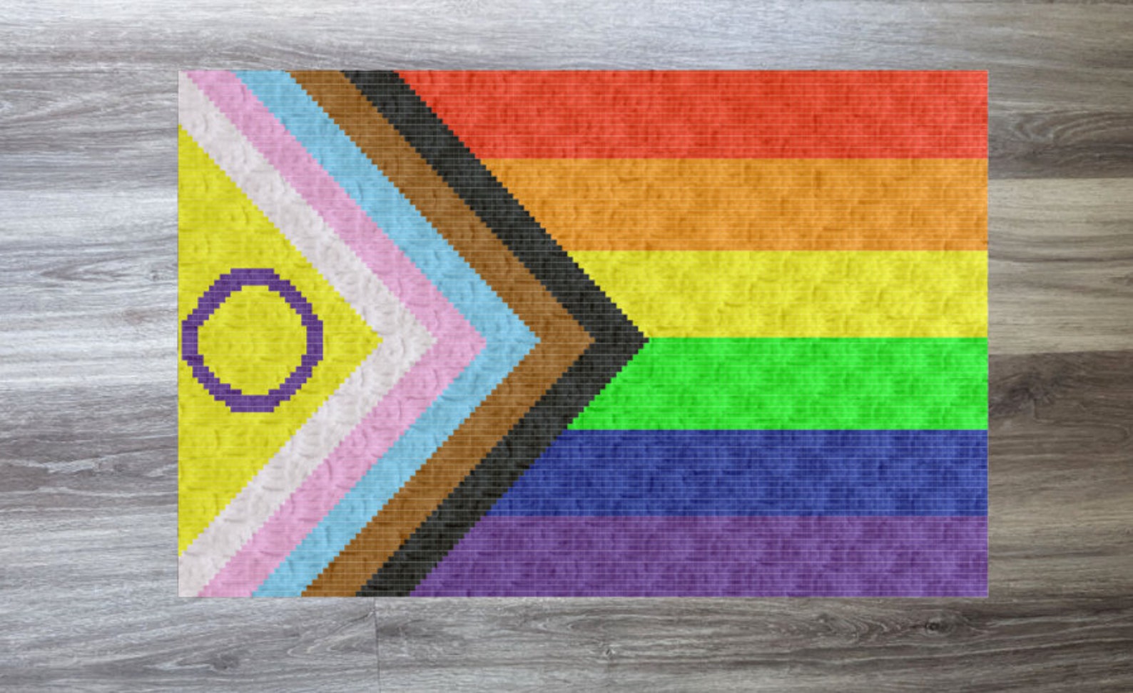 Progress Pride Flag Crochet **pattern ONLY** C2C LGBTQ+ Afghan ...
