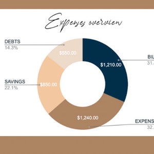 Monthly Budget Spreadsheet Template for Excel, Budget Sheet, Budget ...