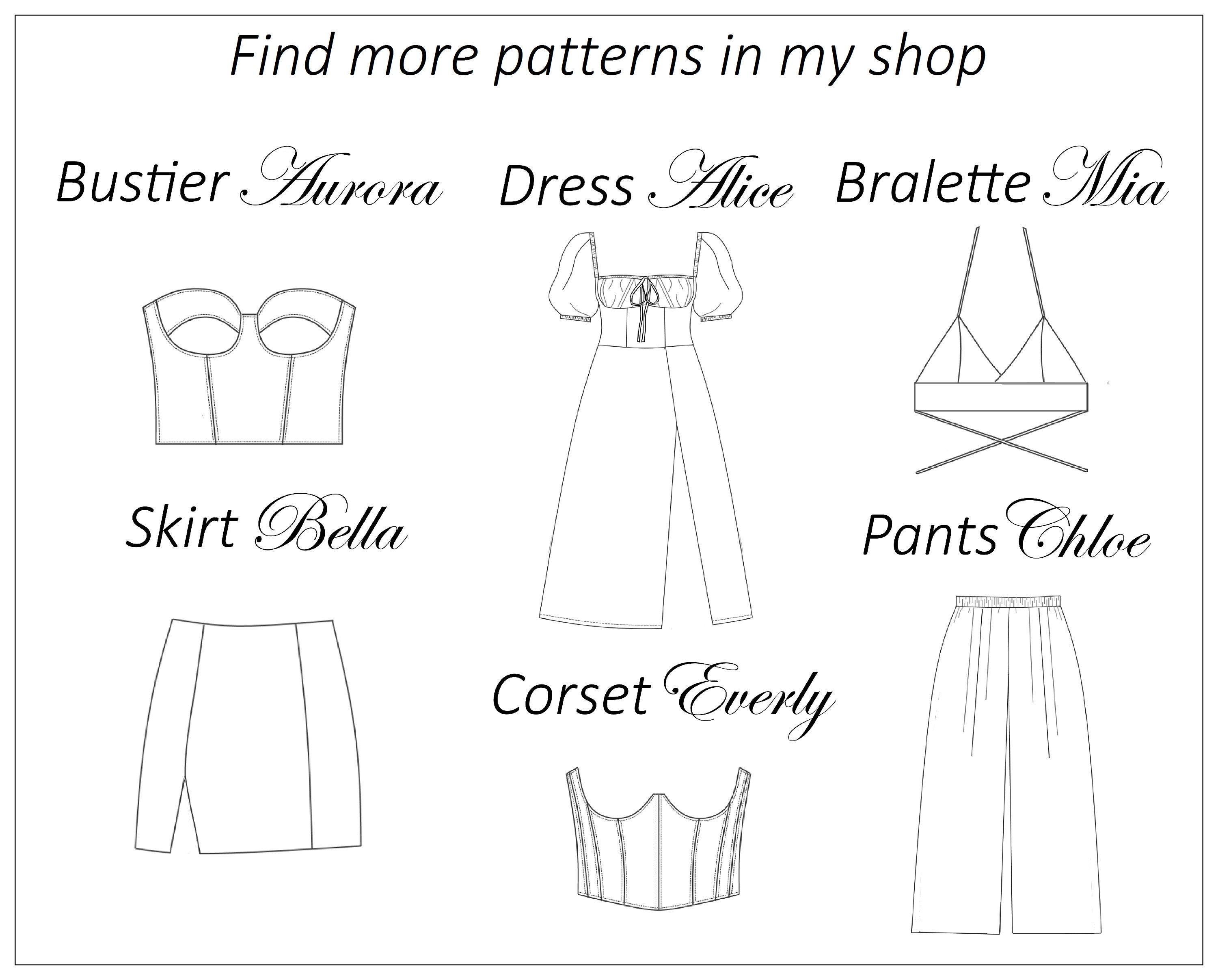 Corset Dress Pattern Rebecca, Milkmaid Dress Sewing Pattern PDF, Tiered ...