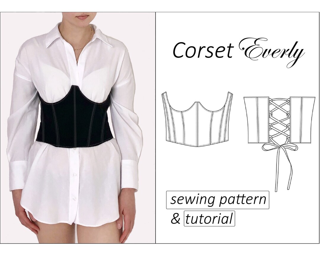 Corset Pattern Double Sided Corset Sewing Pattern PDF - Etsy