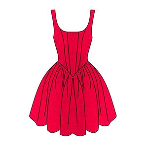 Corset Dress Pattern Scarlett, Graduation Prom Dress Sewing Pattern PDF ...