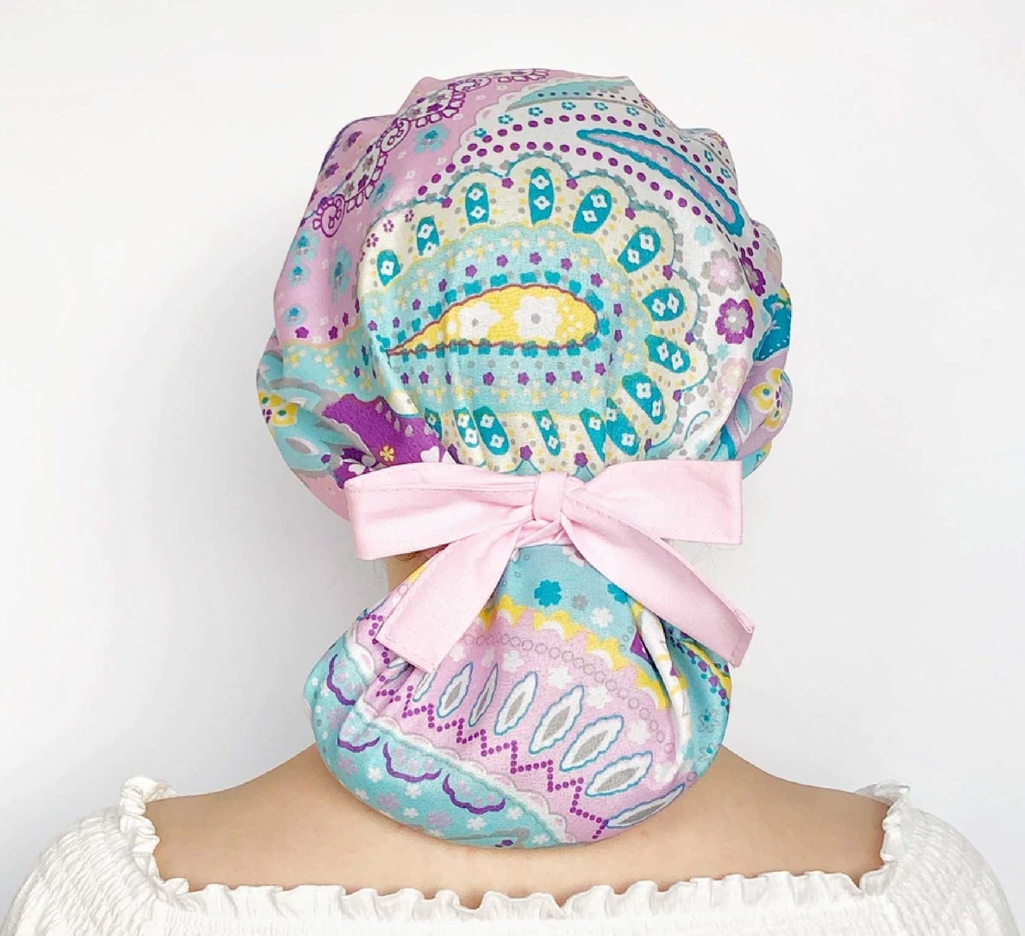 Scrub Cap Pattern Ponytail Ot Bouffant, Scrub Hat Sewing Pattern PDF ...