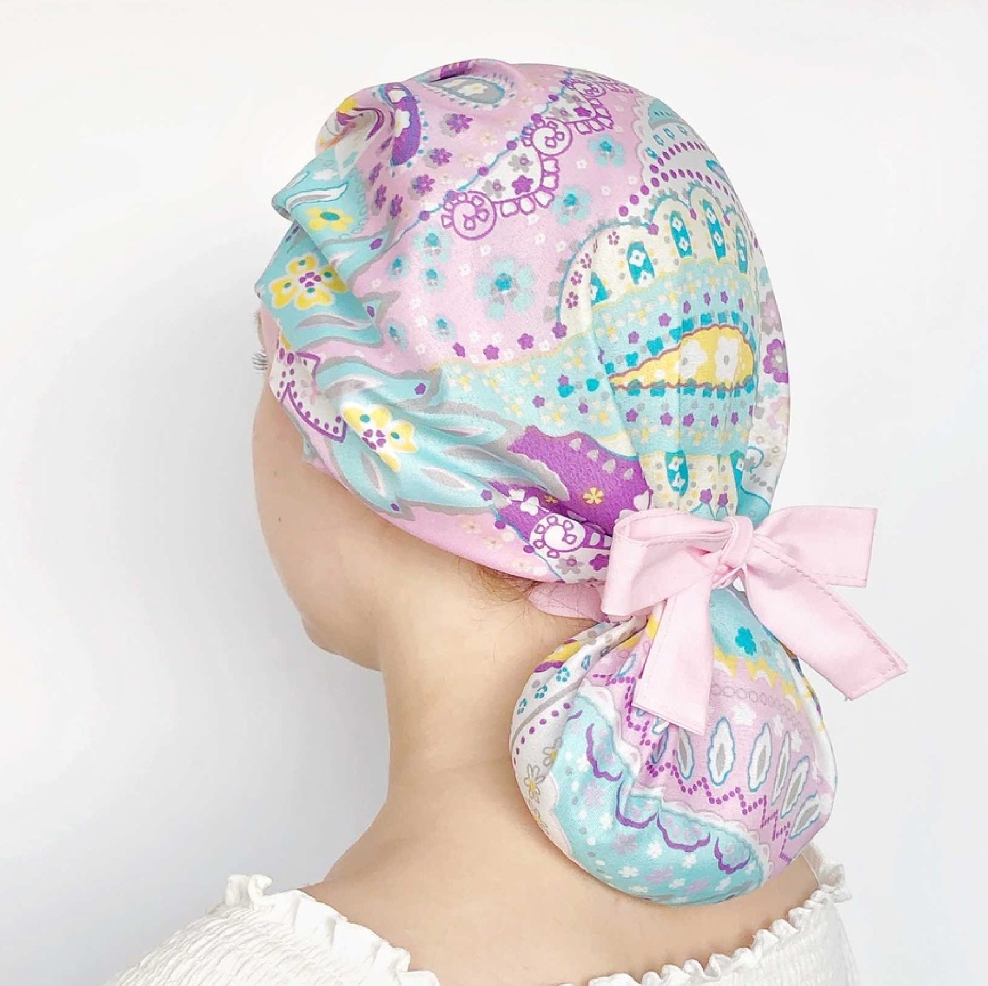 Scrub Cap Pattern Ponytail Ot Bouffant, Scrub Hat Sewing Pattern PDF ...