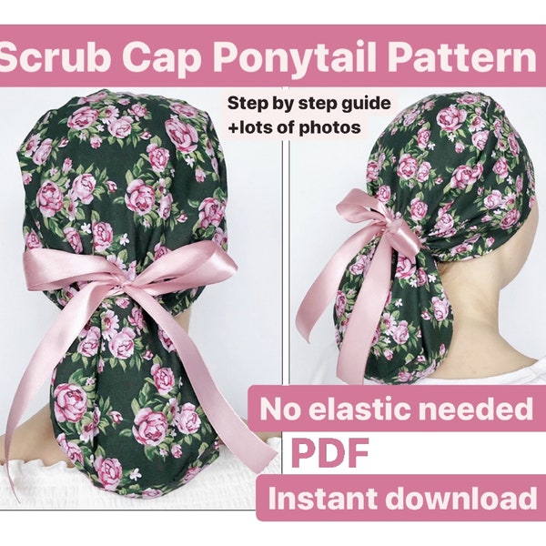 Scrub Cap Pattern With Elastic - Etsy