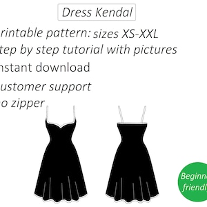 Sweetheart Neckline Dress Pattern Kendal, Bodycon Dress Sewing Pattern ...