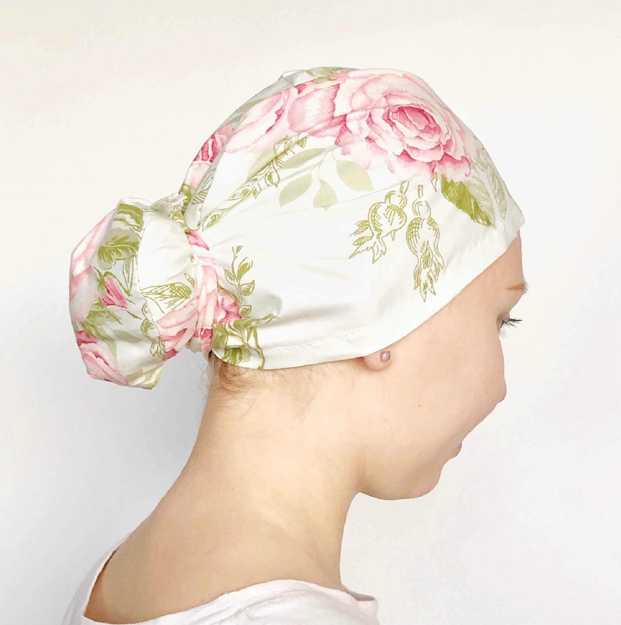 Scrub Cap Pattern, Scrub Hat Sewing Pattern Scrub Cap Ponytail PDF ...
