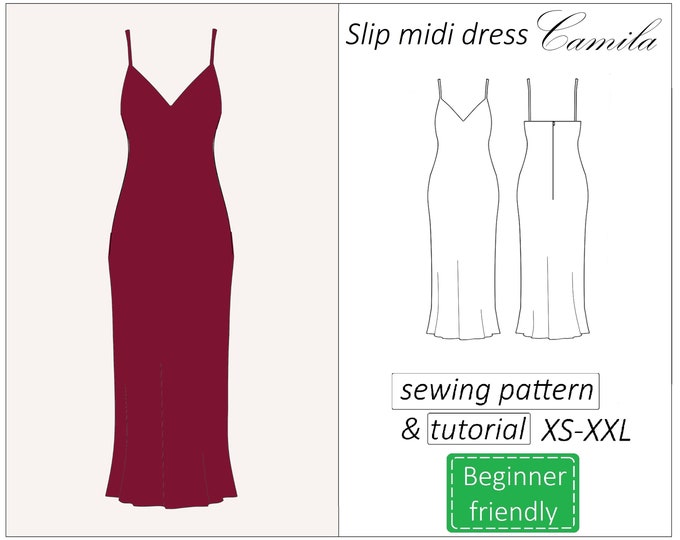 Silk Lace Gown Sewing Pattern PDF 00-14 - Etsy Canada