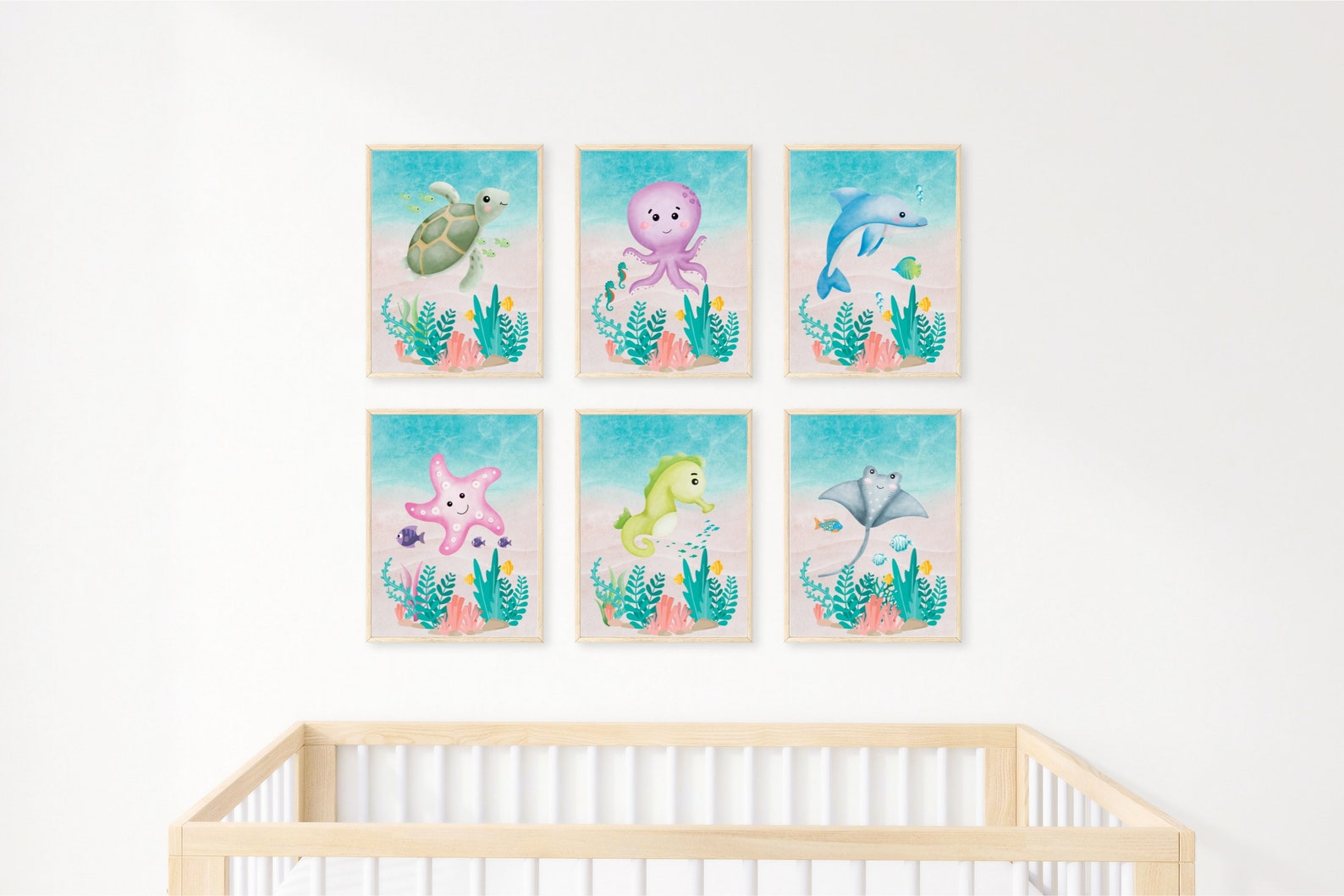 Printable Under the Sea Ocean Theme Nursery Prints Digital - Etsy