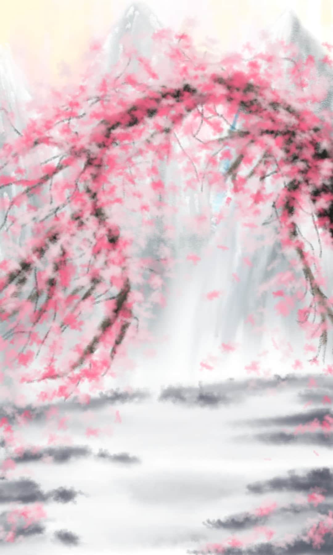 Cherry Blossom Watercolor Painting - Etsy