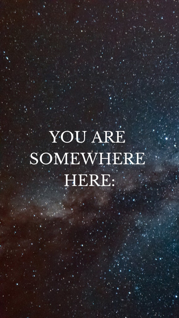 You Are Here Universe Poster at Adolph Grier blog