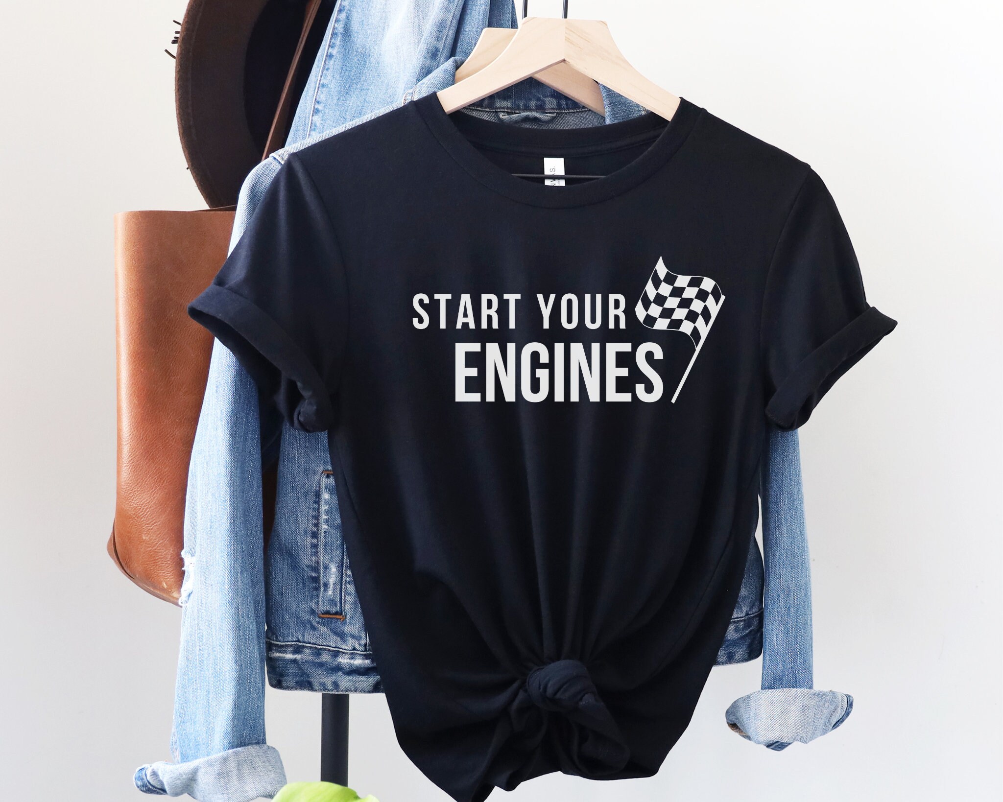 Start Your Engines Tshirt, Checkered Flag, Fast Cars Shirt, Beer Shirt ...