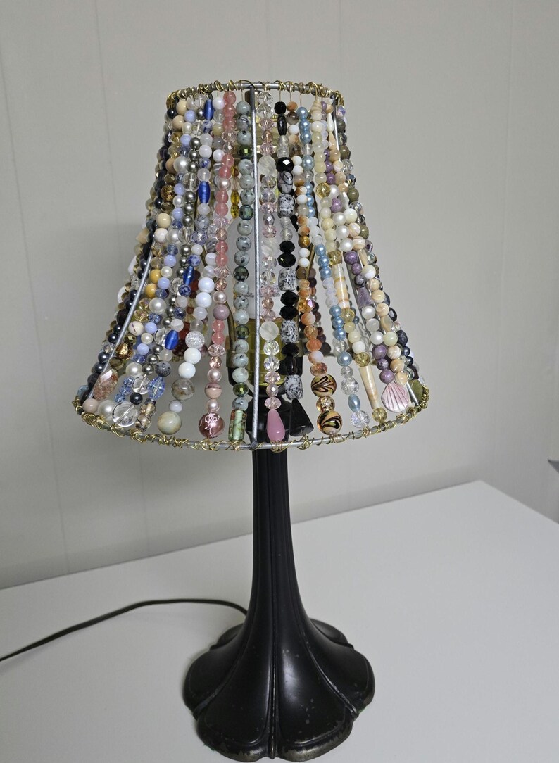 Hand Beaded Lampshade - Etsy